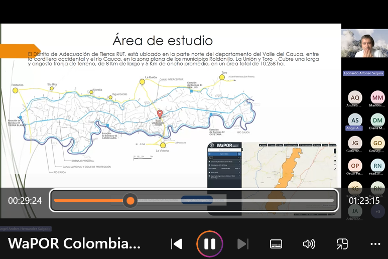 Topic: Bienvenidos | Capacitaciones Comunidad de Práctica WaPOR | OCW ...